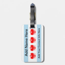 Polish Chicago Flag Luggage Tag | Zazzle