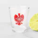 Polish Eagle Shot Glass | Zazzle