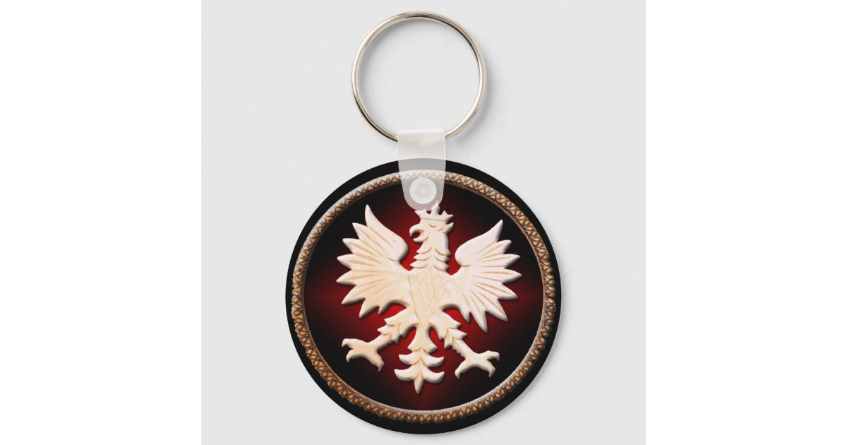 Polish Eagle Vintage Keychain | Zazzle