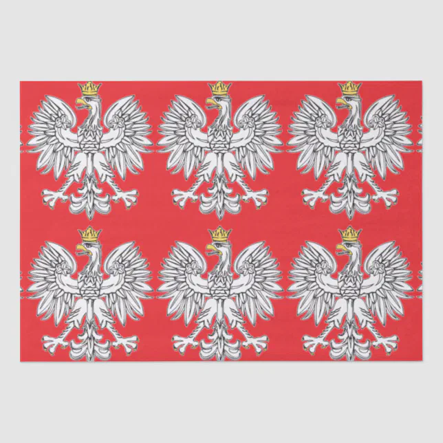 Polish Eagle With Gold Crown Tissue Paper | Zazzle