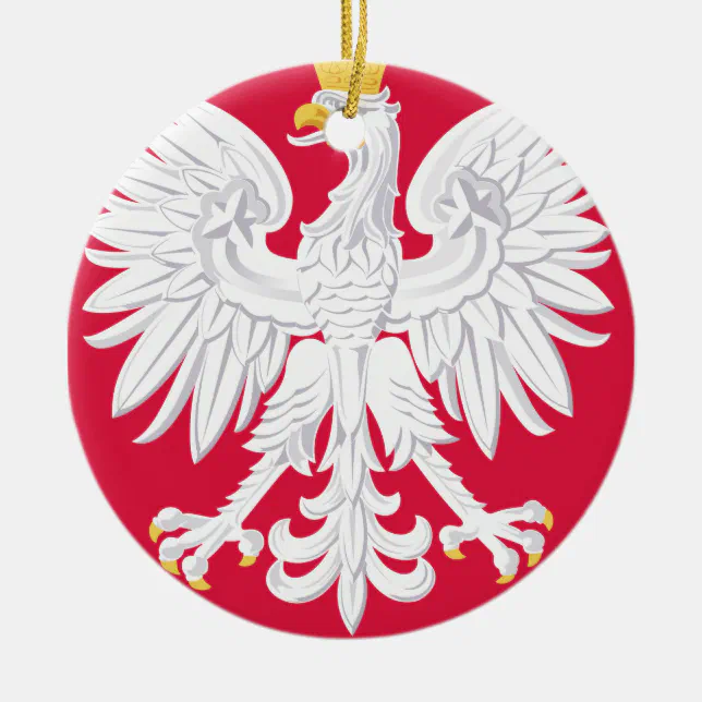 Polish Emblem - Poland Shield - Polska Herb Polski Ceramic Ornament ...