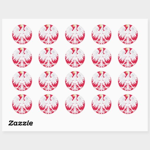 Polish Emblem - Poland Shield - Polska Herb Polski Classic Round ...