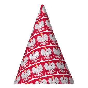 Polish Emblem - Poland Shield - Polska Herb Polski Party Hat | Zazzle