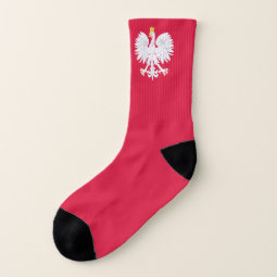 Polish Emblem - Poland Shield - Polska Herb Polski Socks | Zazzle