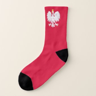Polish Emblem - Poland Shield - Polska Herb Polski Socks | Zazzle