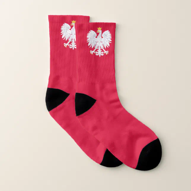 Polish Emblem - Poland Shield - Polska Herb Polski Socks | Zazzle