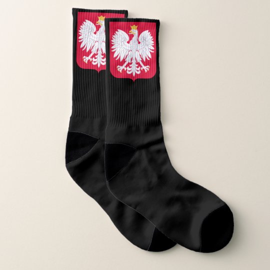 Polish Emblem - Poland Shield - Polska Herb Polski Socks | Zazzle.com