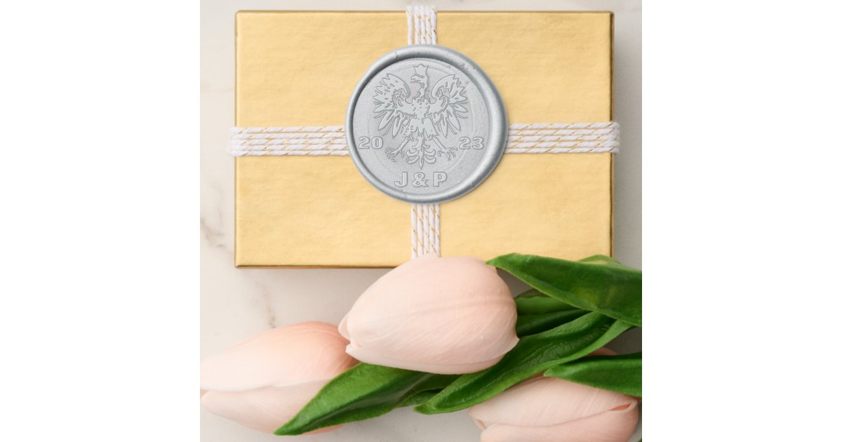 Polish Emblem Wedding Seals, Poland Engagement Wax Seal Sticker | Zazzle