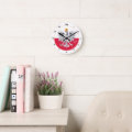 Polish Flag & Eagle, Poland fashion /trendy design Round Clock | Zazzle