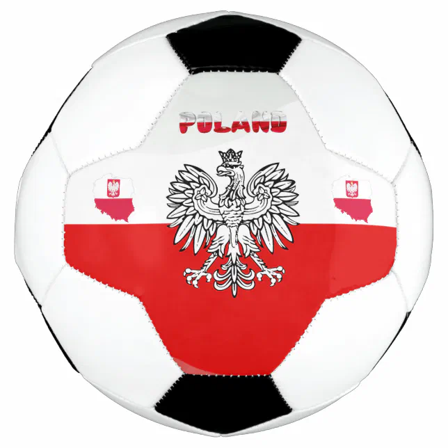 Polish flag soccer ball | Zazzle