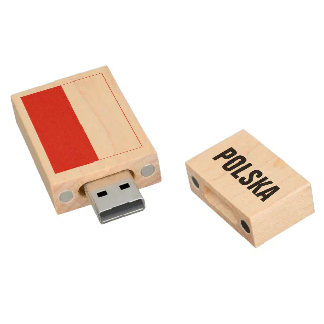 Polish flag USB pendrive flash drive | Poland | Zazzle