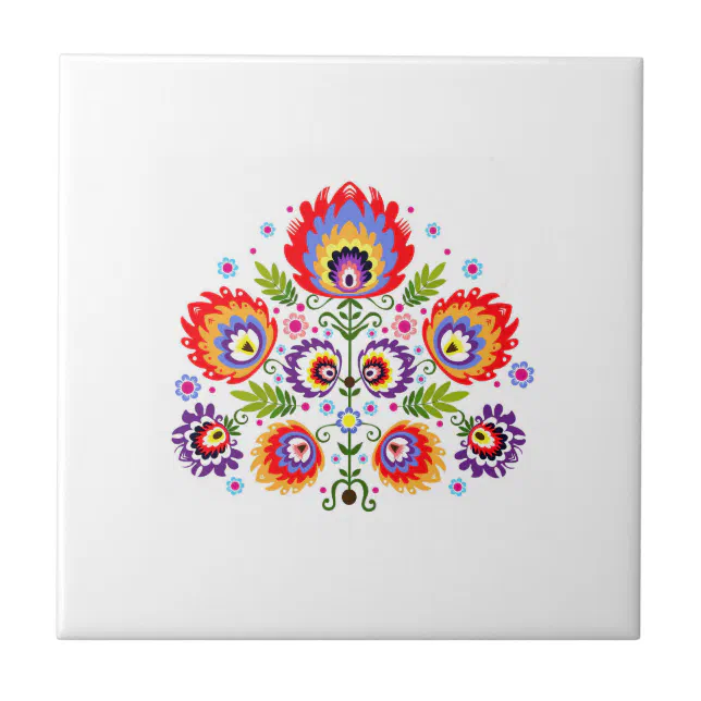 polish folk tile | Zazzle