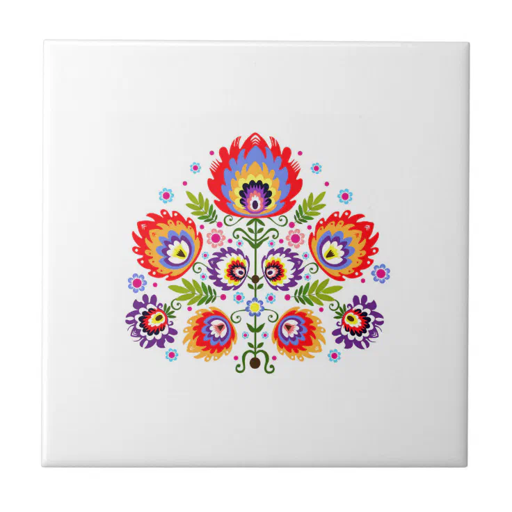 polish folk tile | Zazzle