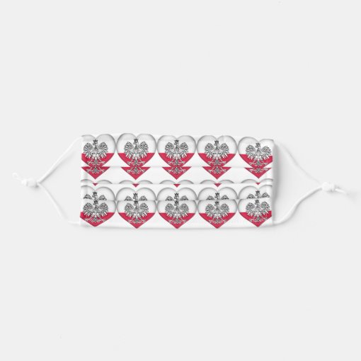 Polish Love Face Mask | Zazzle