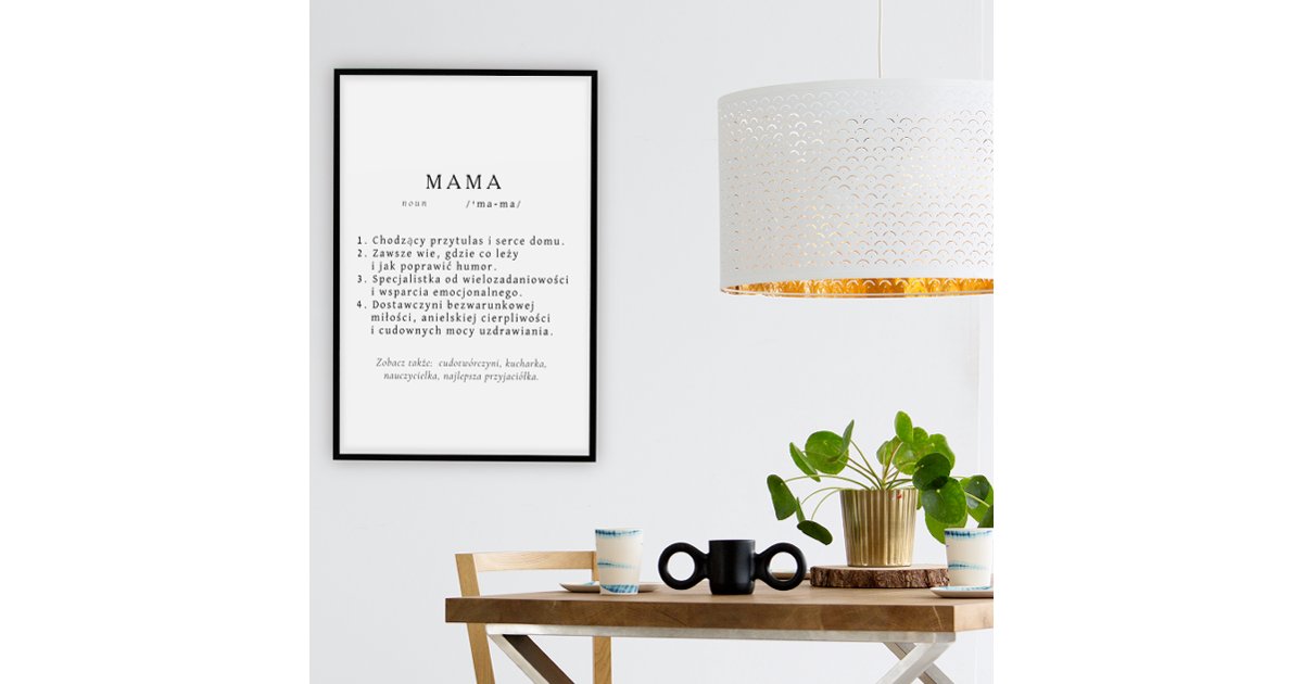 Polish Mom Gift - MAMA Definition Poster | Zazzle