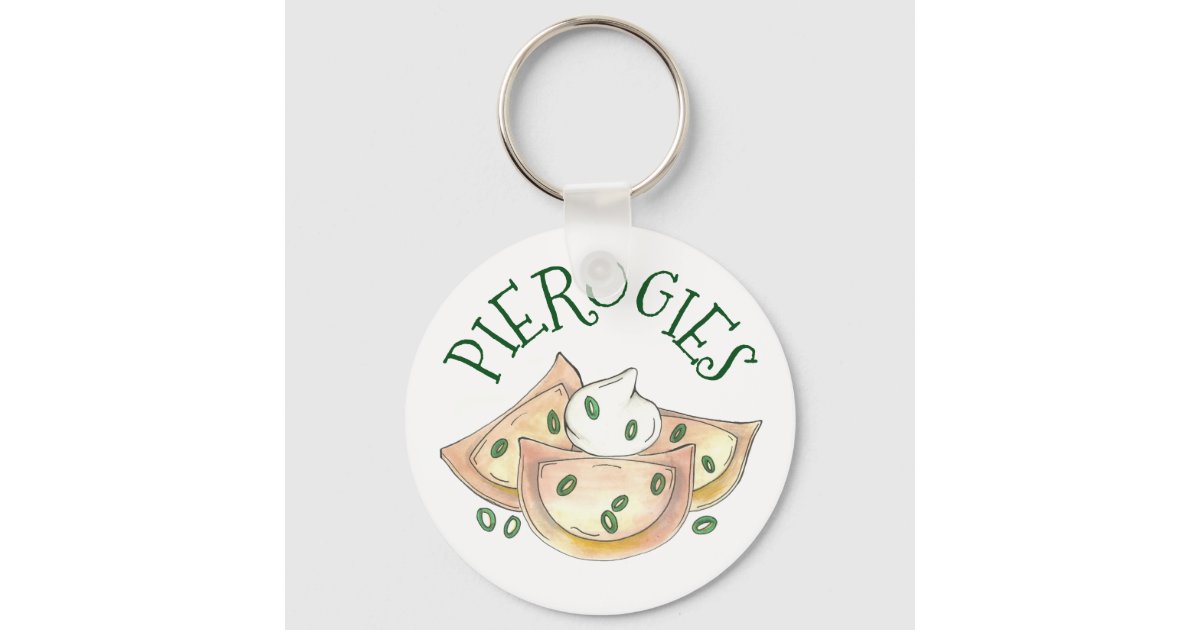 Polish Pierogies Dumpling Potato Pierogi Cuisine Keychain | Zazzle