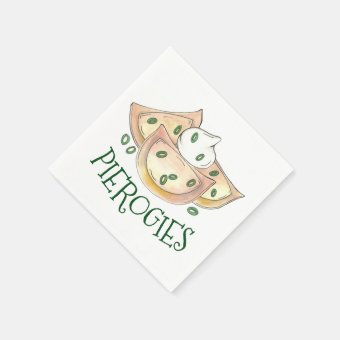 Polish Pierogies Dumpling Potato Pierogi Cuisine Paper Napkins | Zazzle