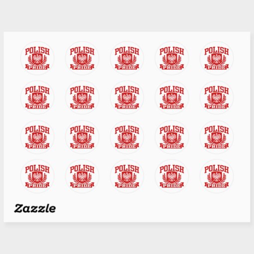 Polish Pride Classic Round Sticker | Zazzle