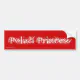 Polish Princess Cute Bumper Sticker | Zazzle