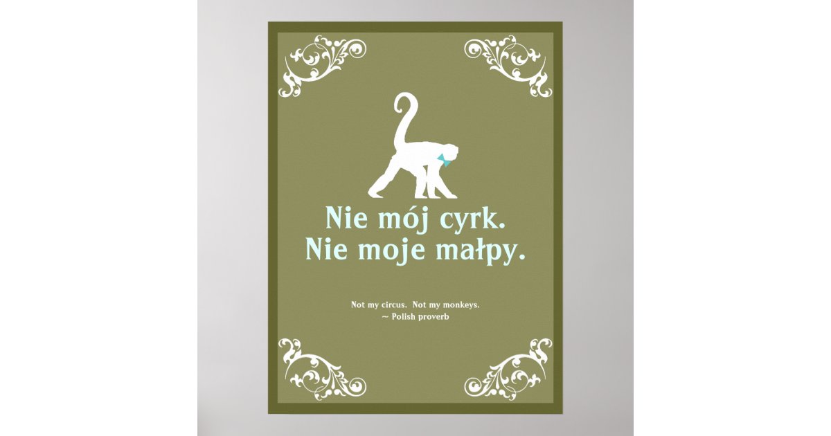 Polish Proverb Poster | Zazzle