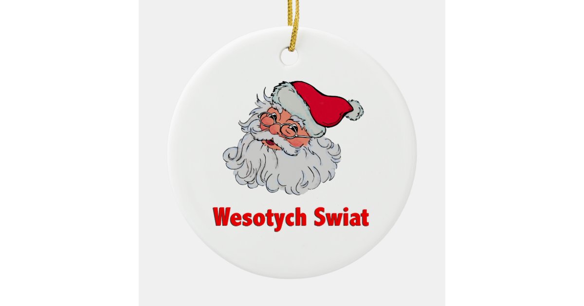 Polish Santa Claus #2 Ceramic Ornament | Zazzle
