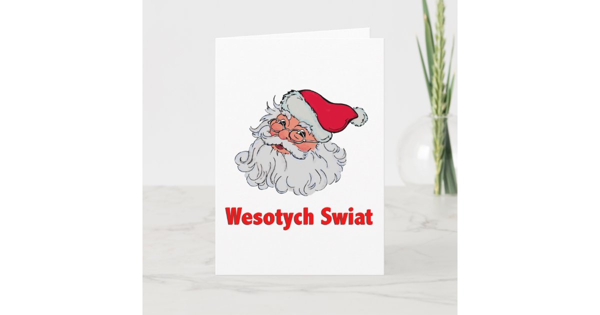 Polish Santa Claus #2 Holiday Card | Zazzle