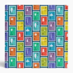 Polish Spacecraft Stamp Album/Binder 3 Ring Binder | Zazzle