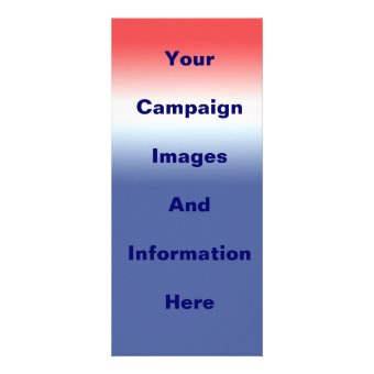 Politcal Election Campaign Rack Card Template | Zazzle
