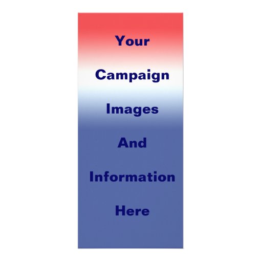 Politcal Election Campaign Rack Card Template | Zazzle