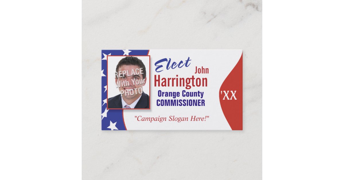 Political Campaign Business Card (Elect) | Zazzle