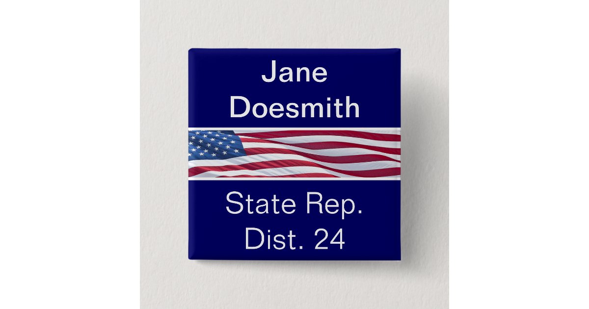Political Campaign Buttons Template | Zazzle