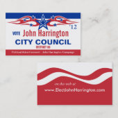 Political Campaign Card - City Council | Zazzle