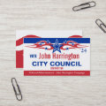 Political Campaign Card - City Council | Zazzle
