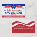 Political Campaign Card - City Council | Zazzle