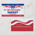 Political Campaign Card - Sheriff | Zazzle