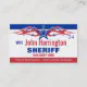 Political Campaign Card - Sheriff | Zazzle