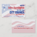 Political Campaign - City Council Business Card | Zazzle
