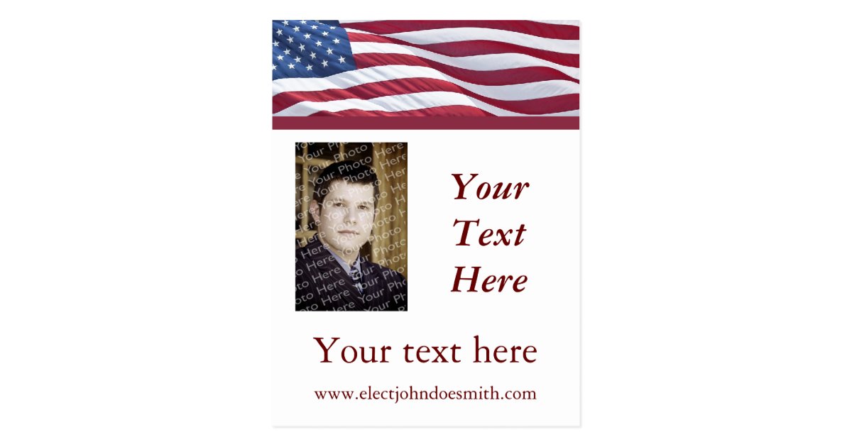 Political Campaign Election Postcard Templates | Zazzle.com