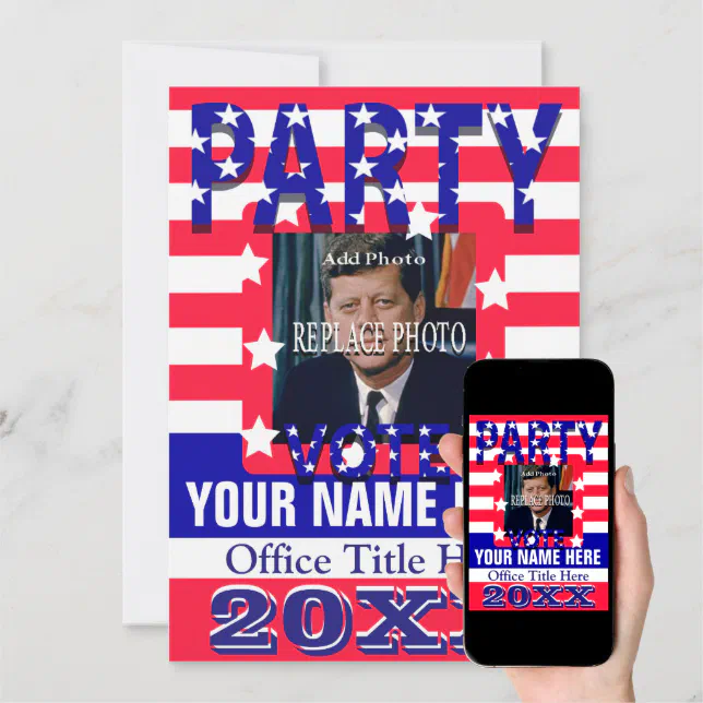 Political Campaign Party Invitation | Zazzle
