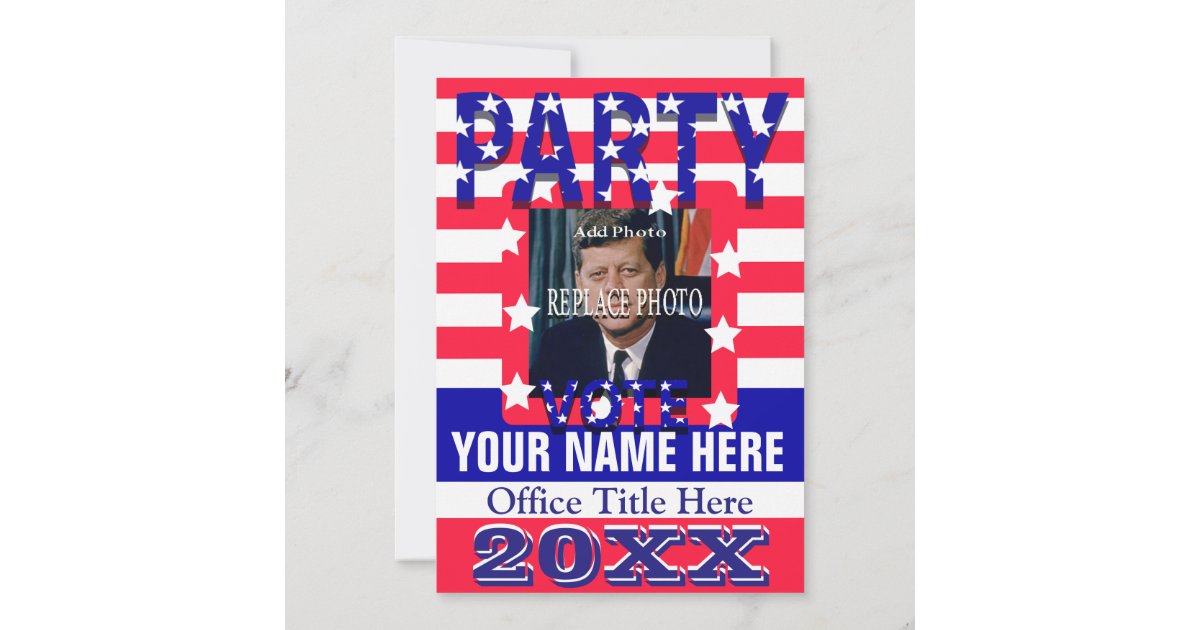Political Campaign Party Invitation | Zazzle