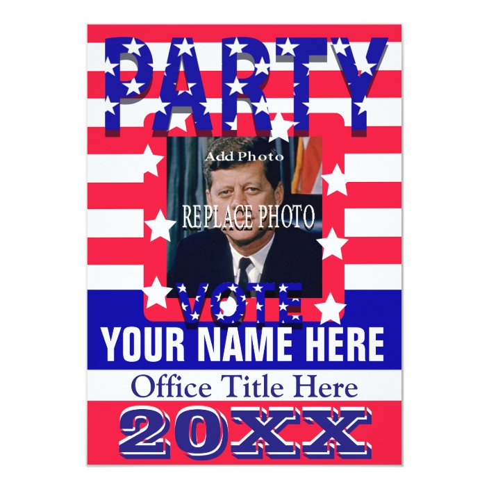 Political Campaign Party Invitation | Zazzle.com