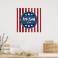 Political Campaign - Patriotic Stars and Stripes Poster | Zazzle
