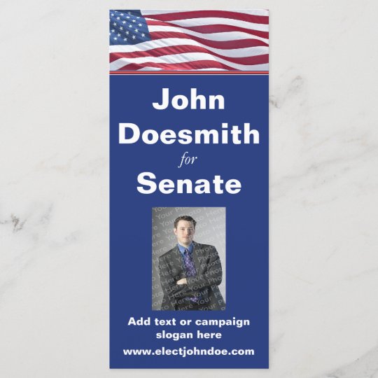 Political Campaign Rack Card Template | Zazzle.com