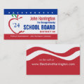 Political Campaign - School Board Business Card | Zazzle