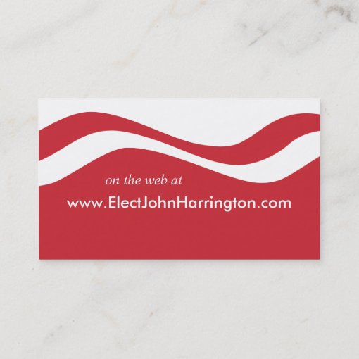 Political Campaign - School Board Business Card | Zazzle