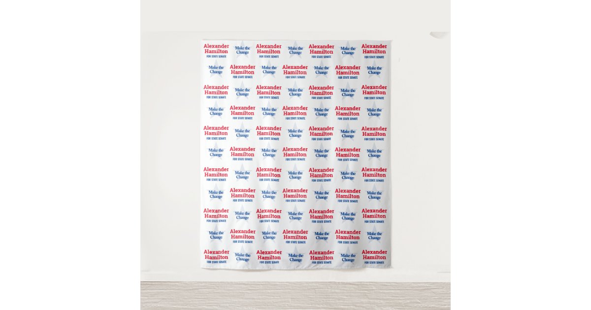 Political Campaign | Step and Repeat Backdrop | Zazzle