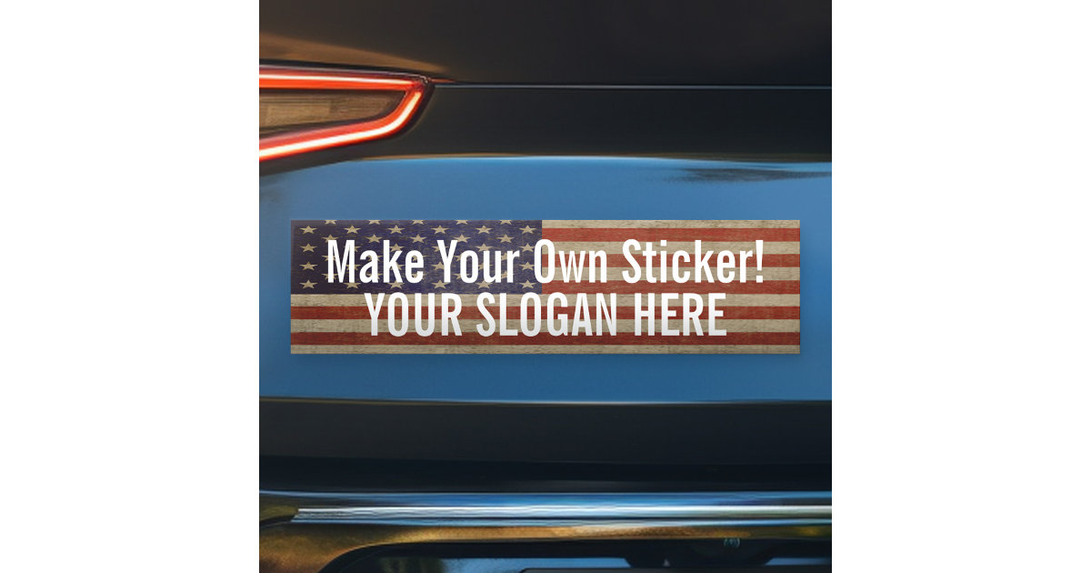 Political Campaign - vintage stars and stripes Bumper Sticker | Zazzle
