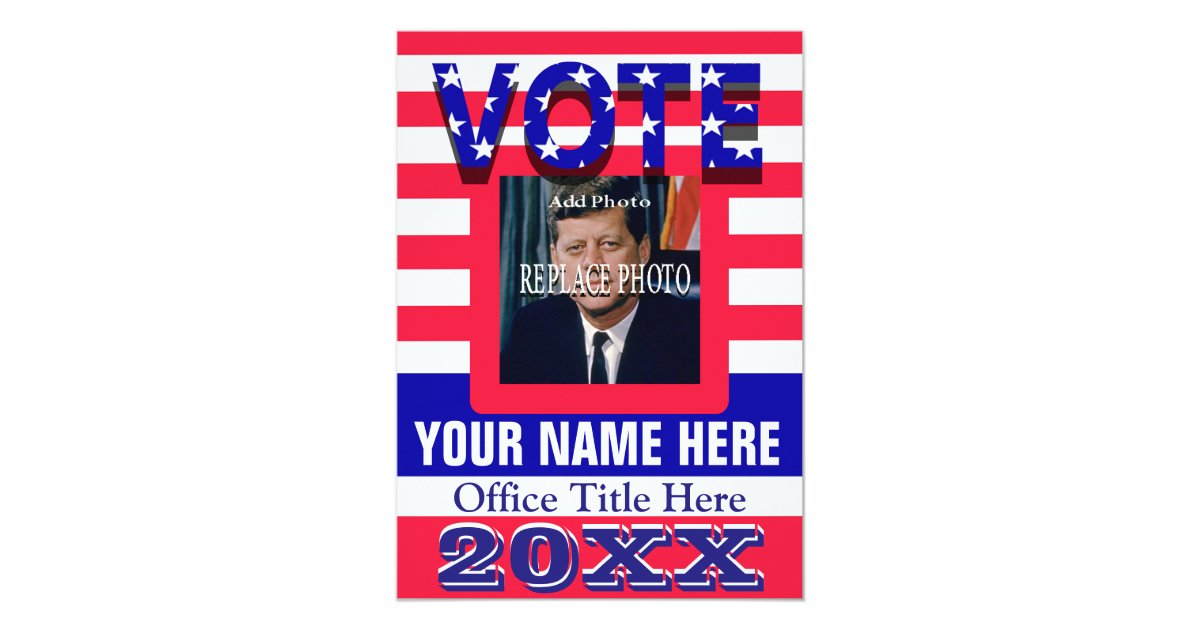 Political Campaign Vote Invitation | Zazzle.com
