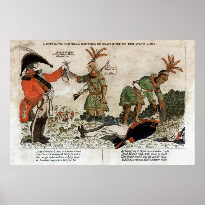 POLITICAL CARTOON WAR of 1812 Poster | Zazzle.com
