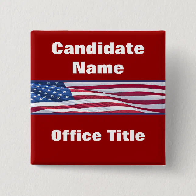 Political Election Campaign Buttons | Zazzle